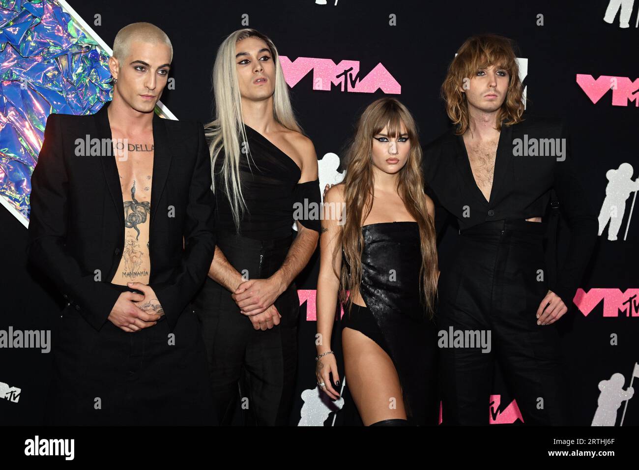 Newark, USA. 12th Sep, 2023. Maneskin - Damiano David, Ethan Torchio ...