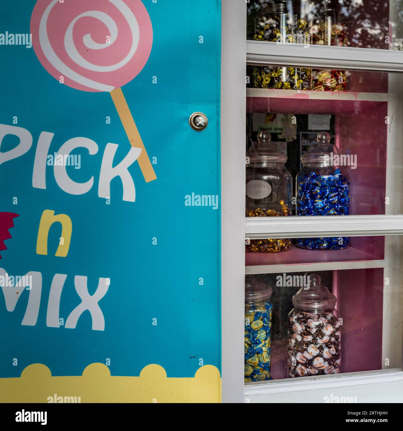 Shop window in the Victorian spa town of Strathpeffer in the Scottish ...
