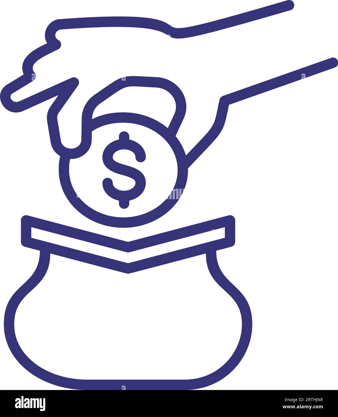 Money small change Stock Vector Images - Alamy