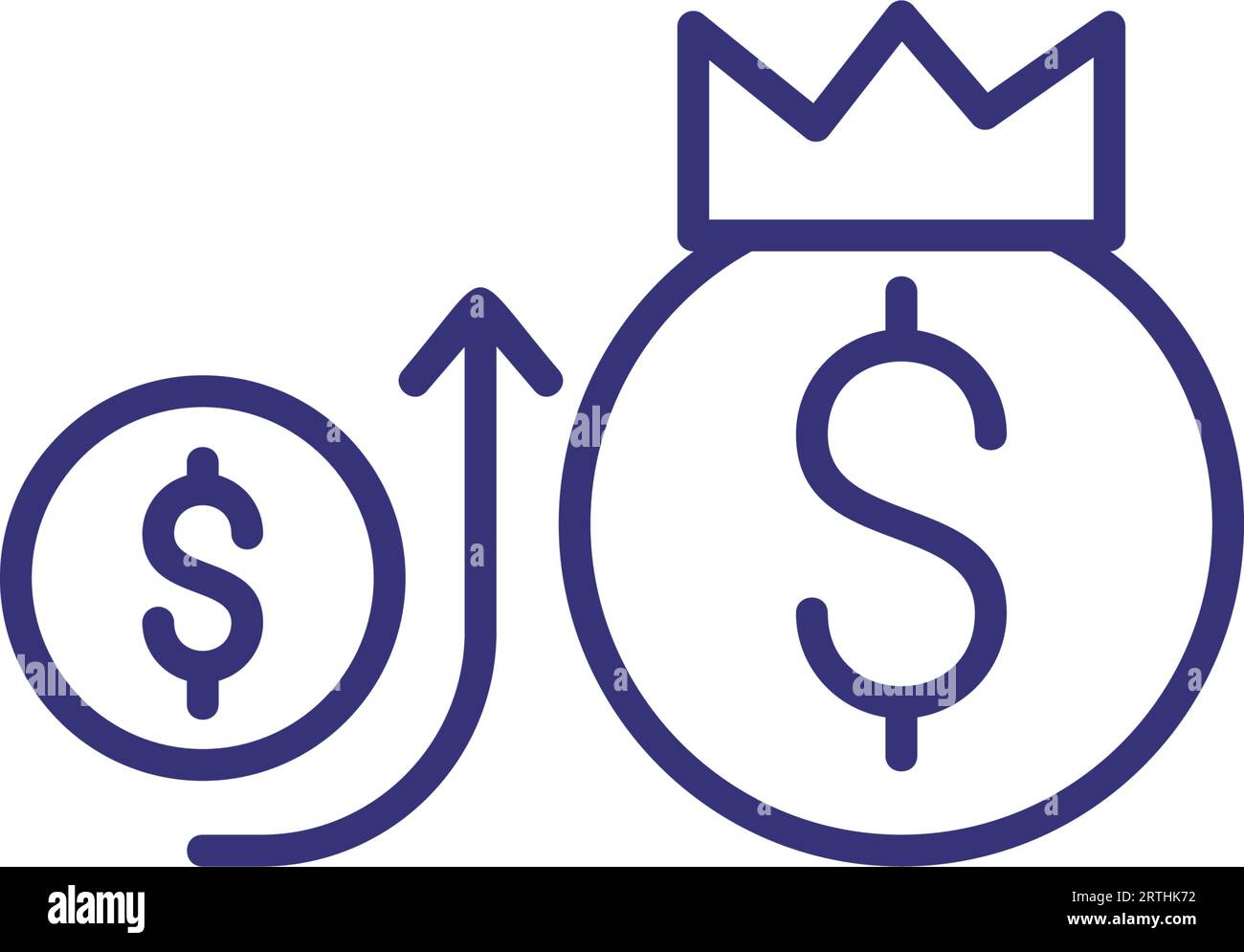 Marketing strategy growth line icon Stock Vector Image & Art - Alamy