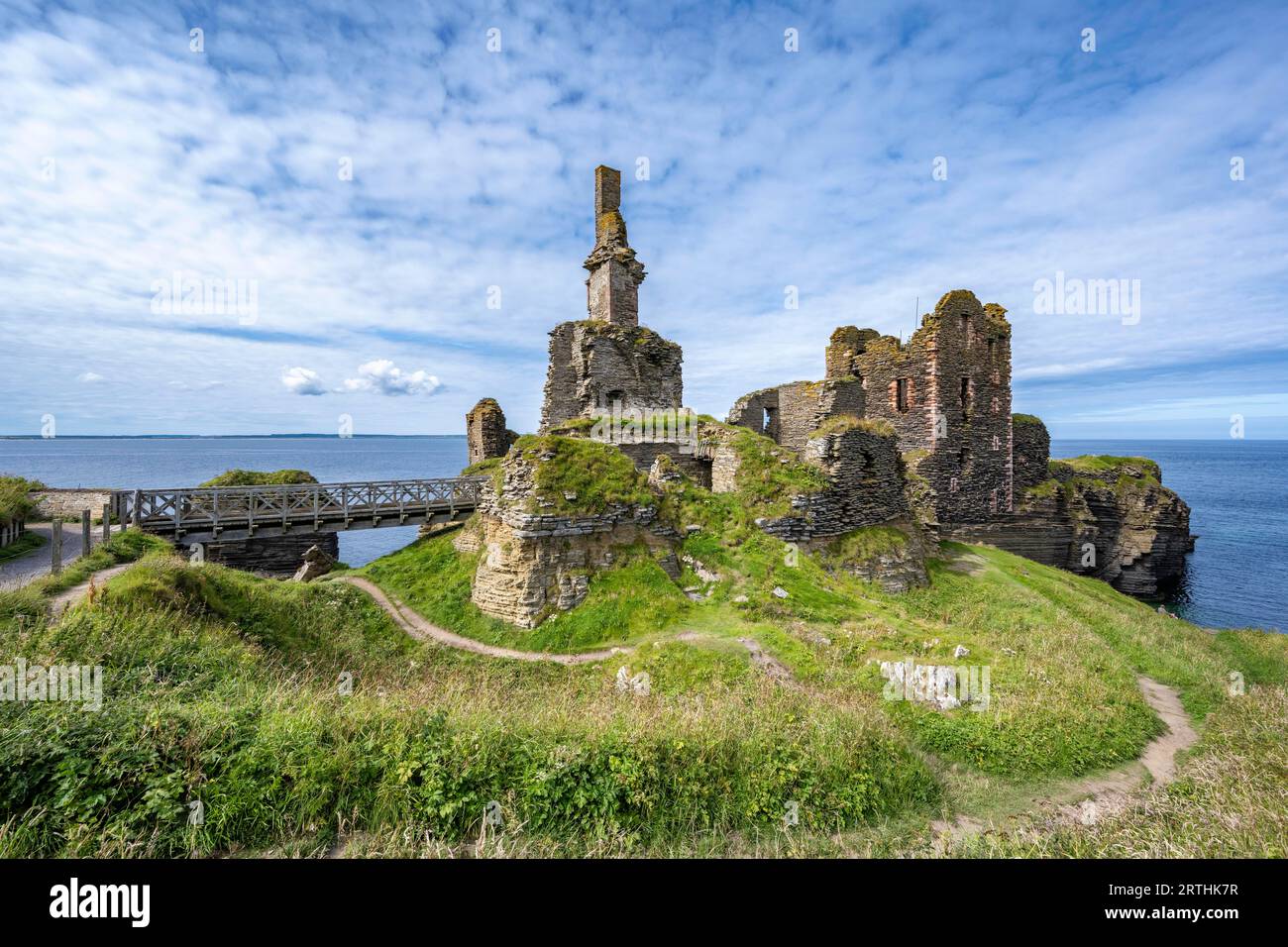 Girnigoe and Sinclair Castle, Rock Castle on the North Sea Coast, Wick ...