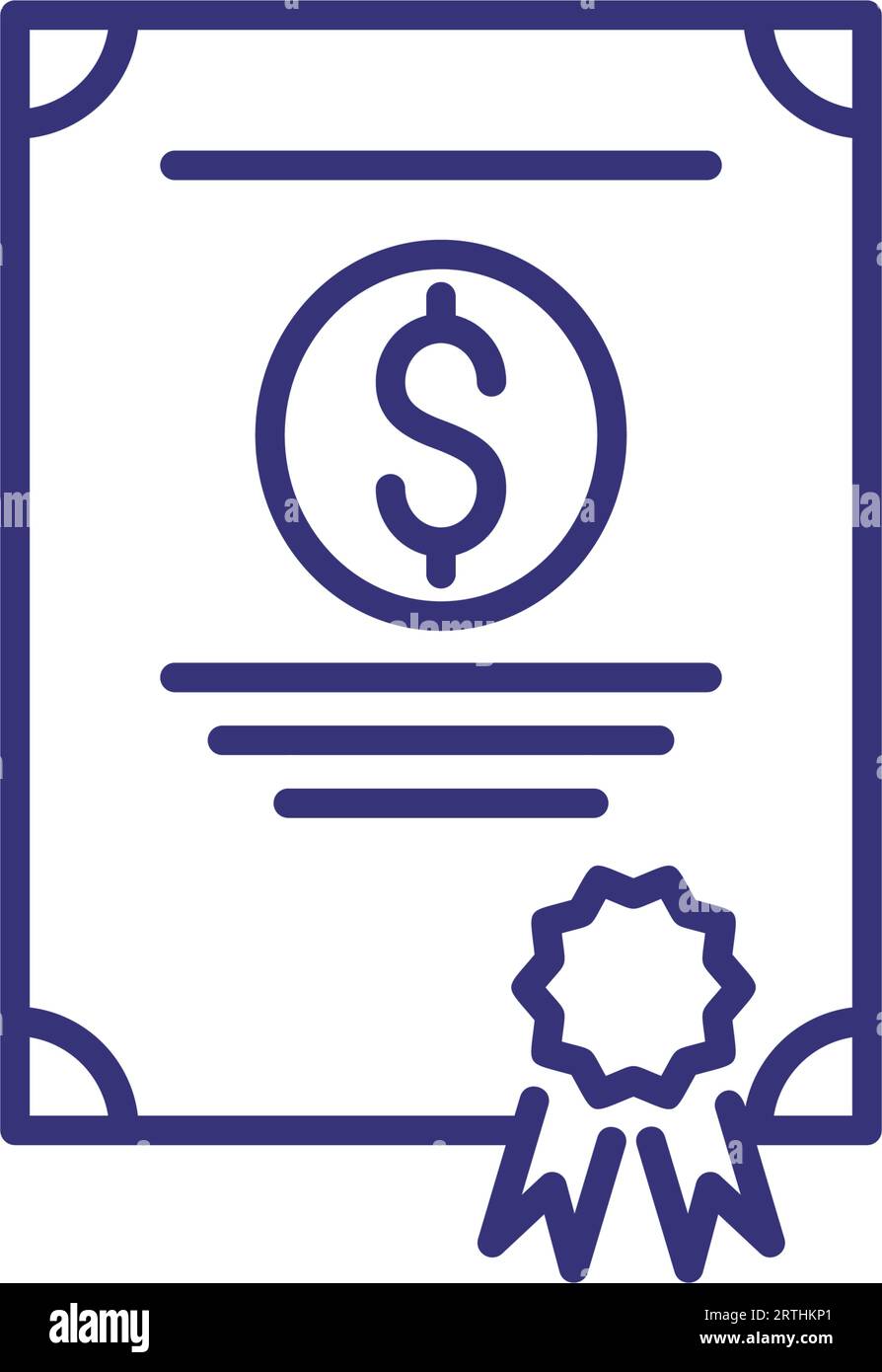 Prize money icon linear Cut Out Stock Images & Pictures - Alamy