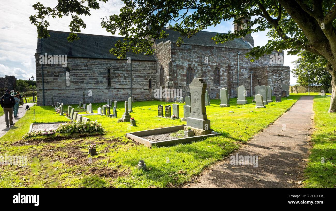 St Mary's Church, Holy Island, Northumberland, UK Stock Photo - Alamy