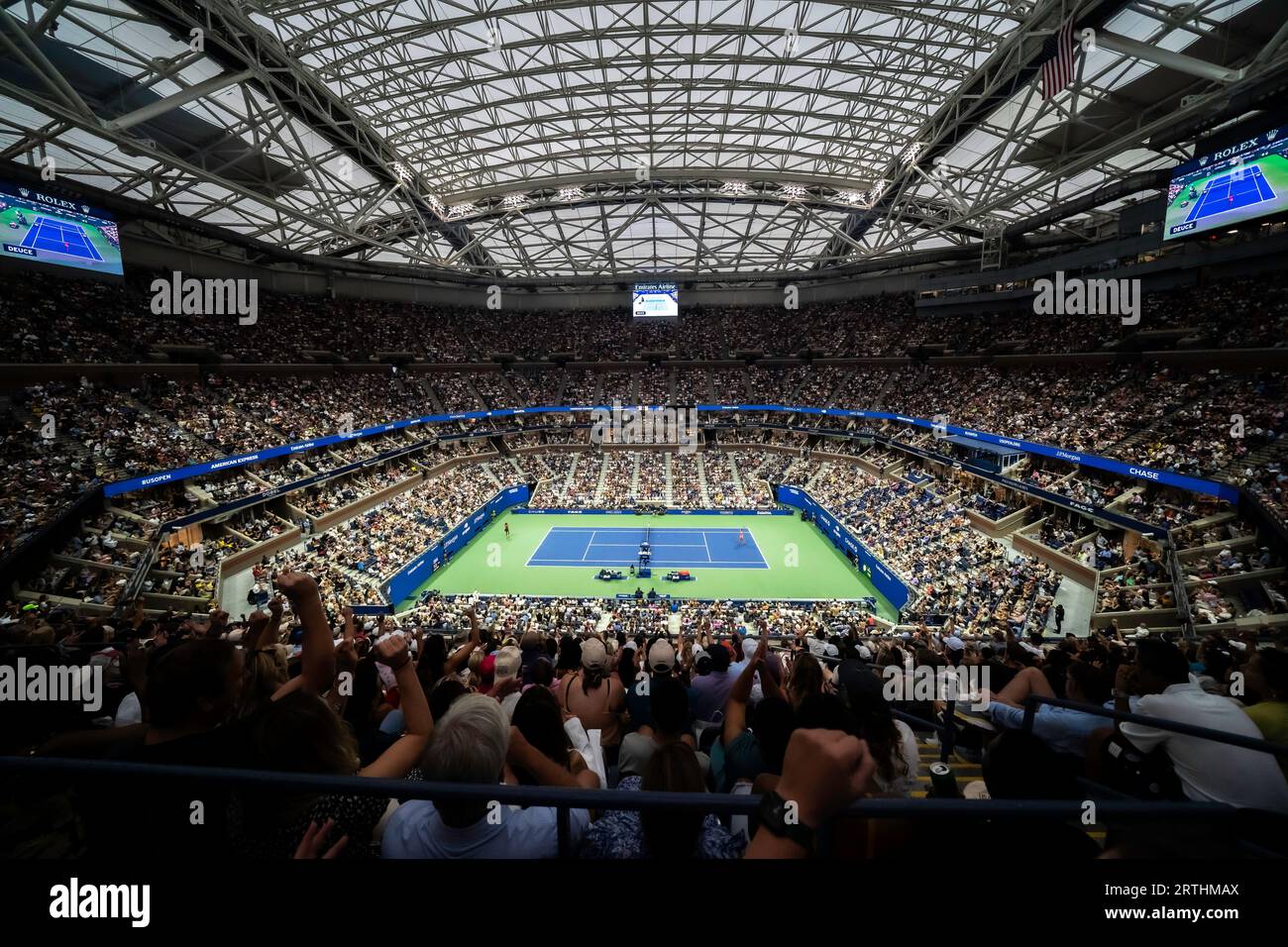 Coco gauff us open 2023 stadium hi-res stock photography and images - Alamy