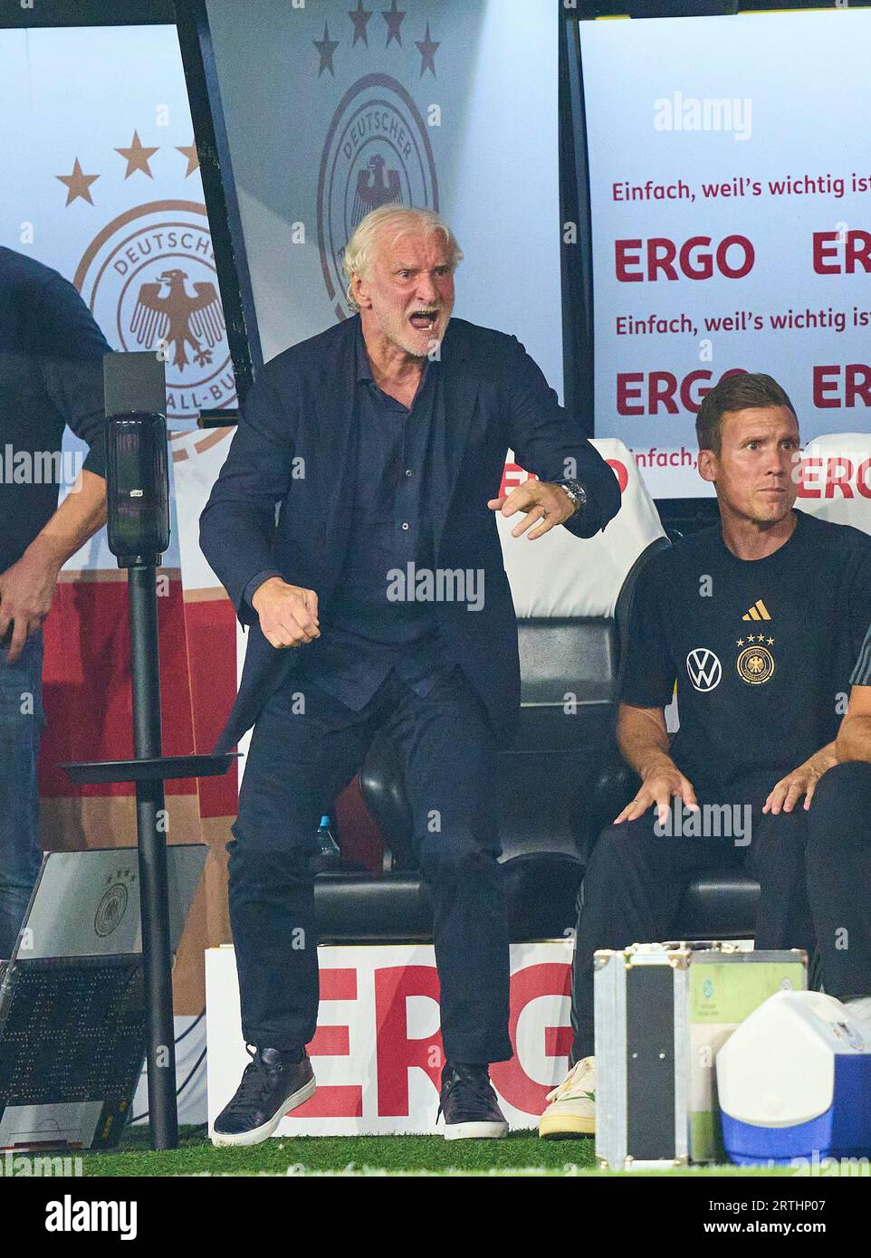 Rudi Völler (DFB Sportdirektor), geste in the friendly match GERMANY ...