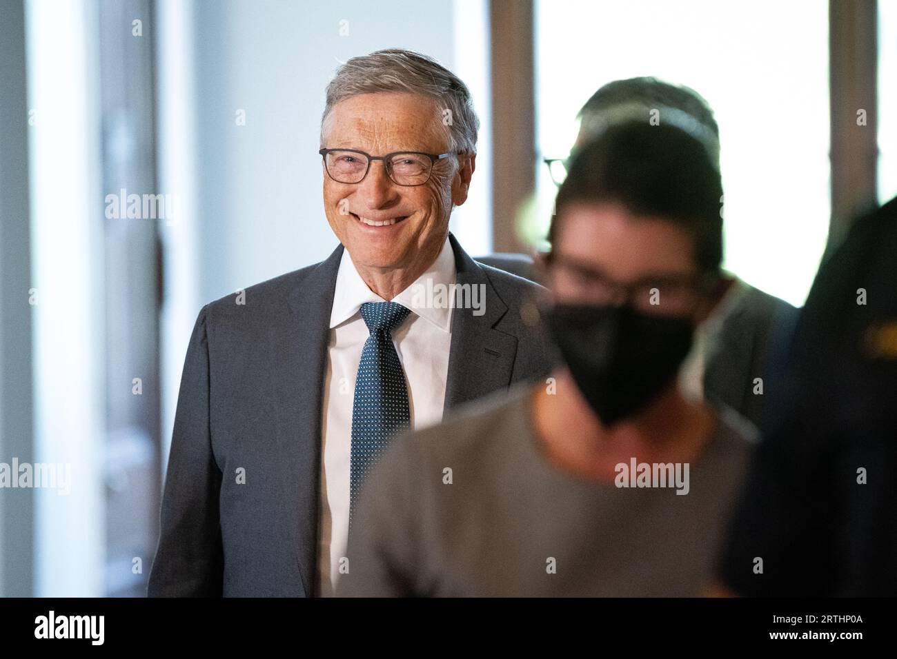 Mircosoft founder Bill Gates arrives at the U.S. Capitol before the ...