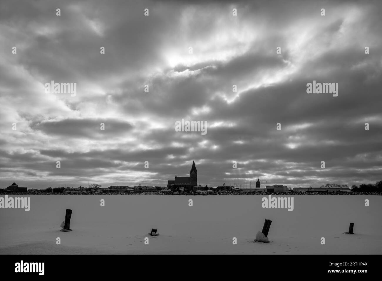 Town of Barth on the Barther Bodden Stock Photo - Alamy