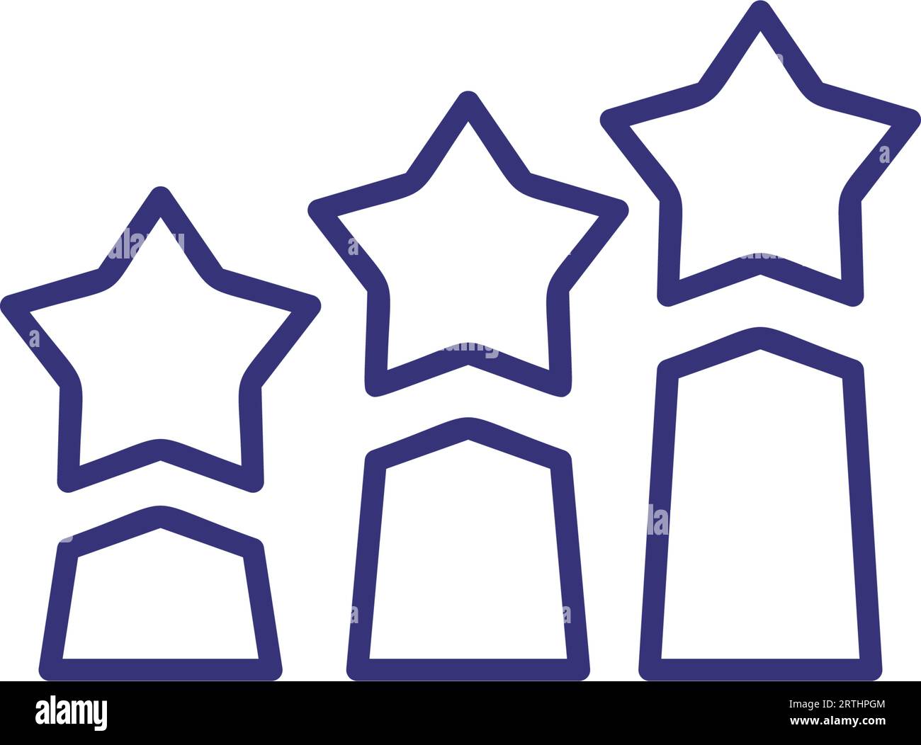 Rating icon line element Stock Vector Images - Alamy
