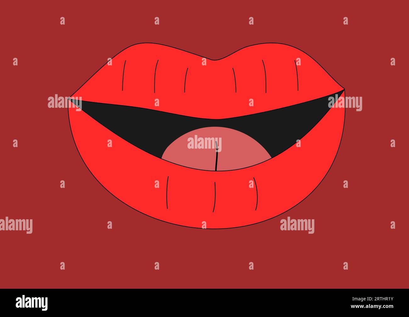Mouth open illustration hi-res stock photography and images - Alamy