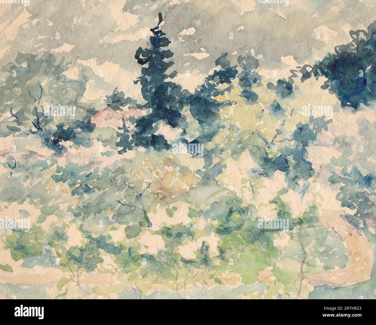 Building watercolour sketch art hi-res stock photography and images - Alamy