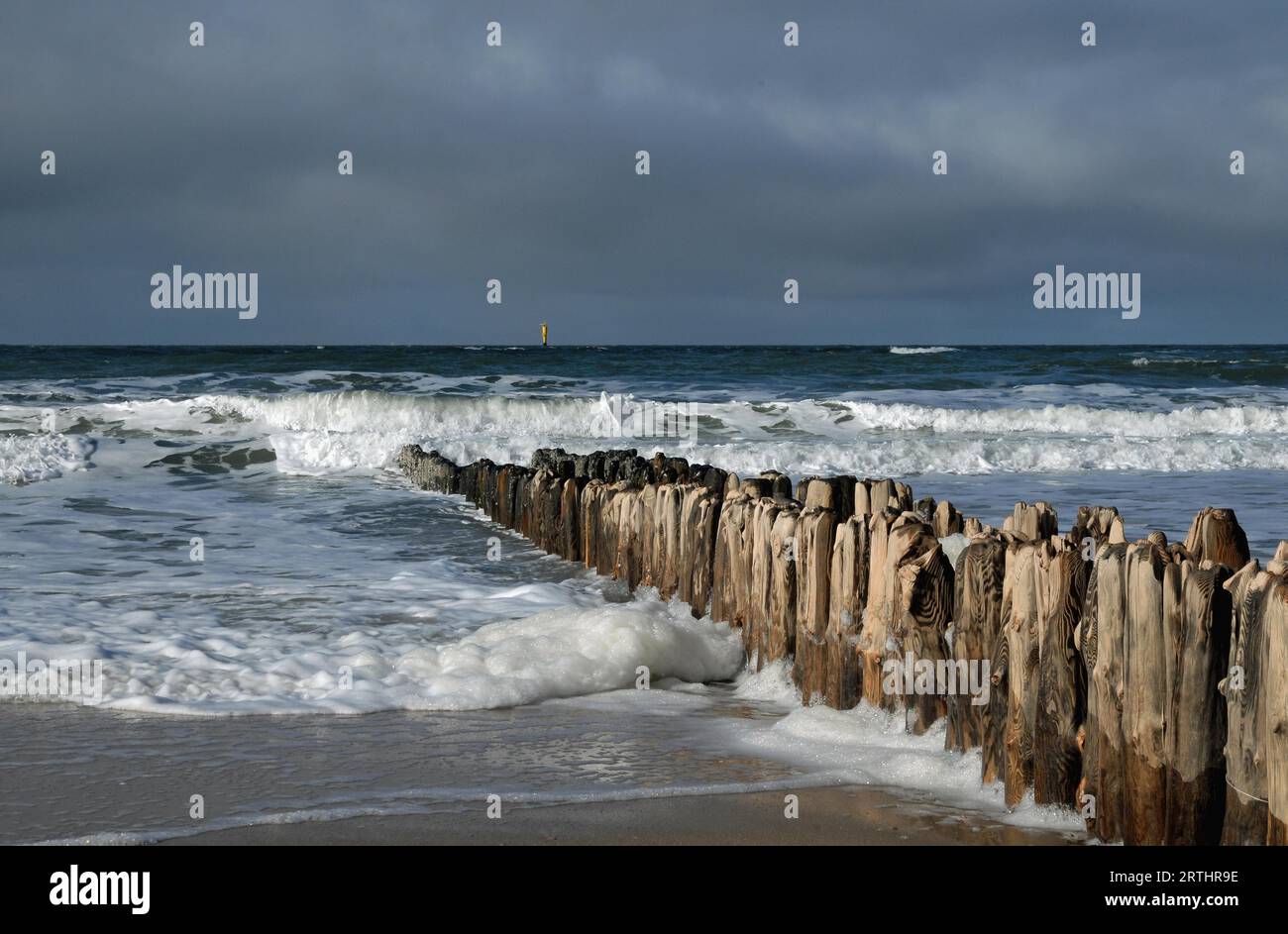 Groyne on the North Sea Stock Photo - Alamy