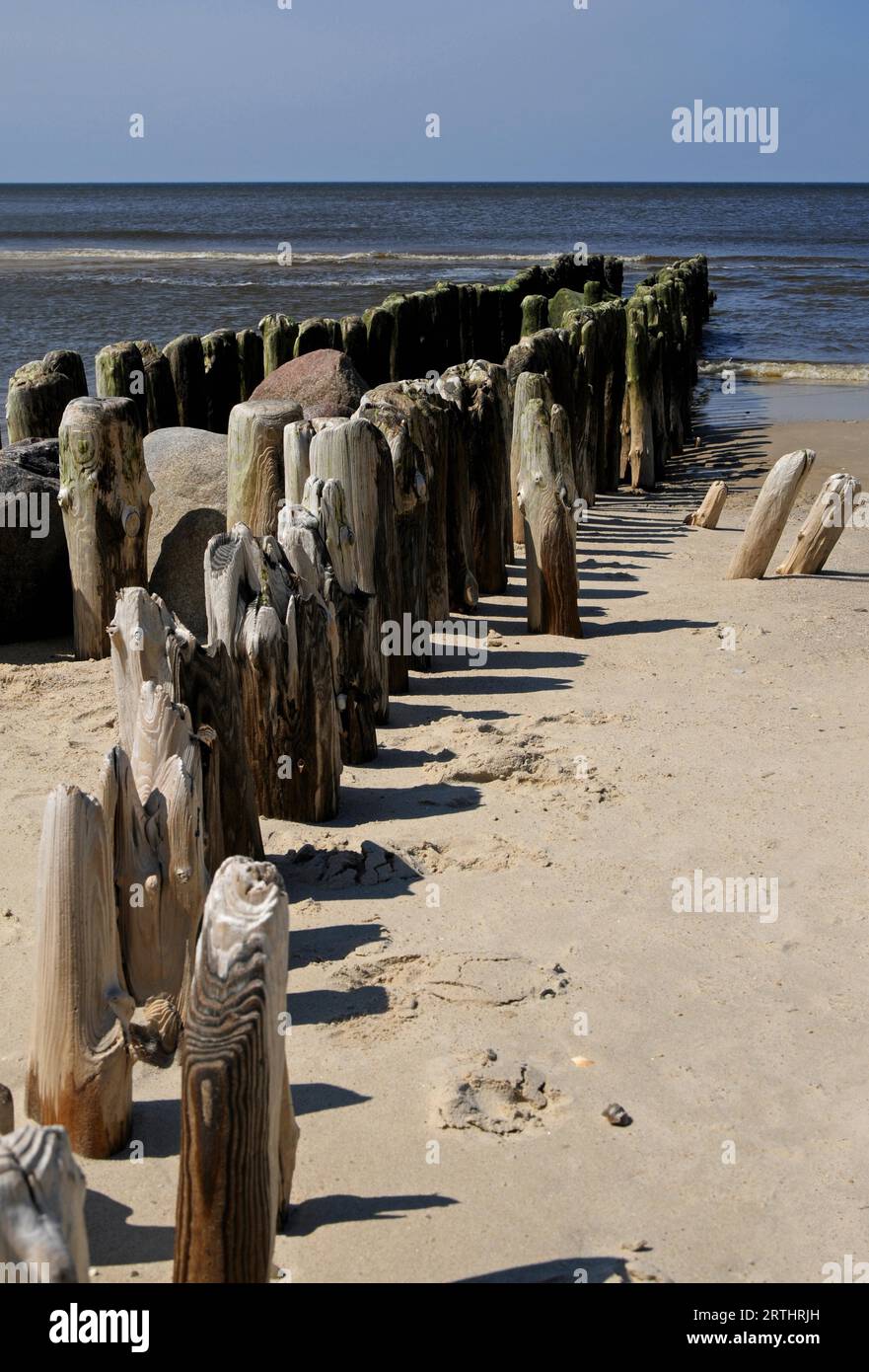 Groyne on the North Sea Stock Photo - Alamy