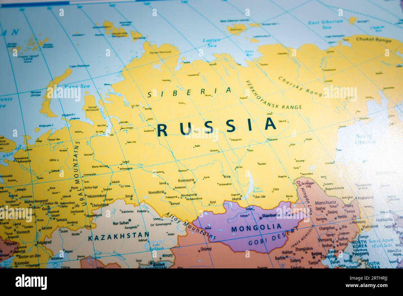 Map Of Russia With Cities And Capitals