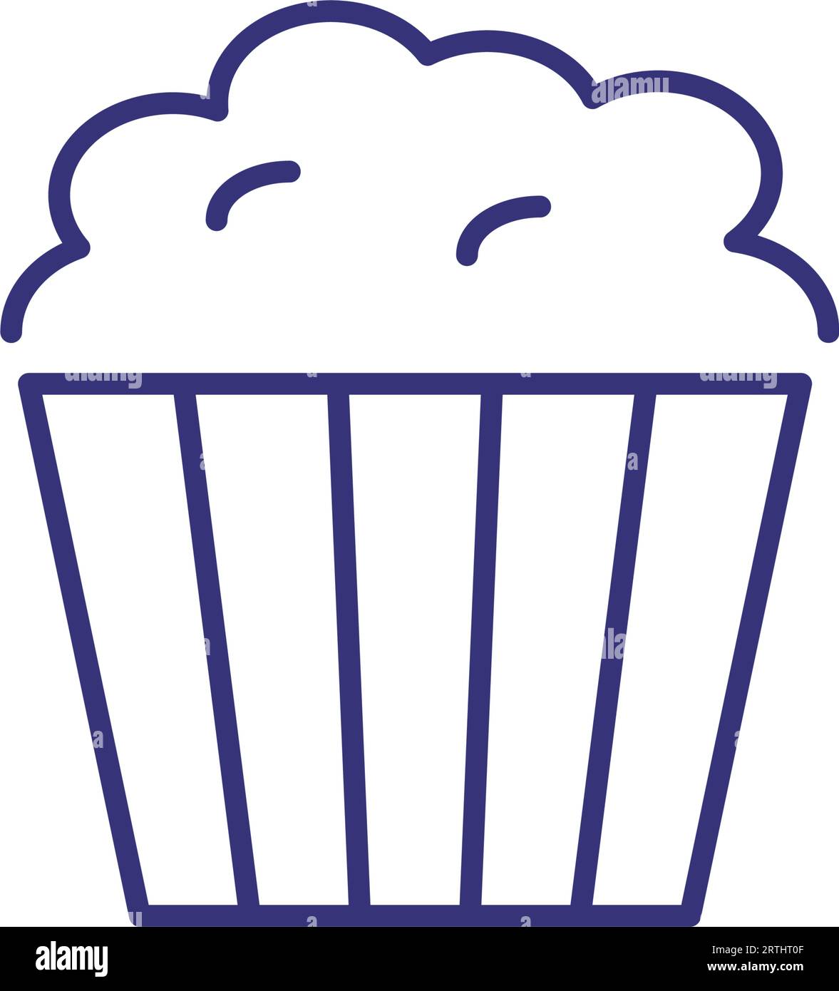 Popcorn line icon Stock Vector Image & Art - Alamy
