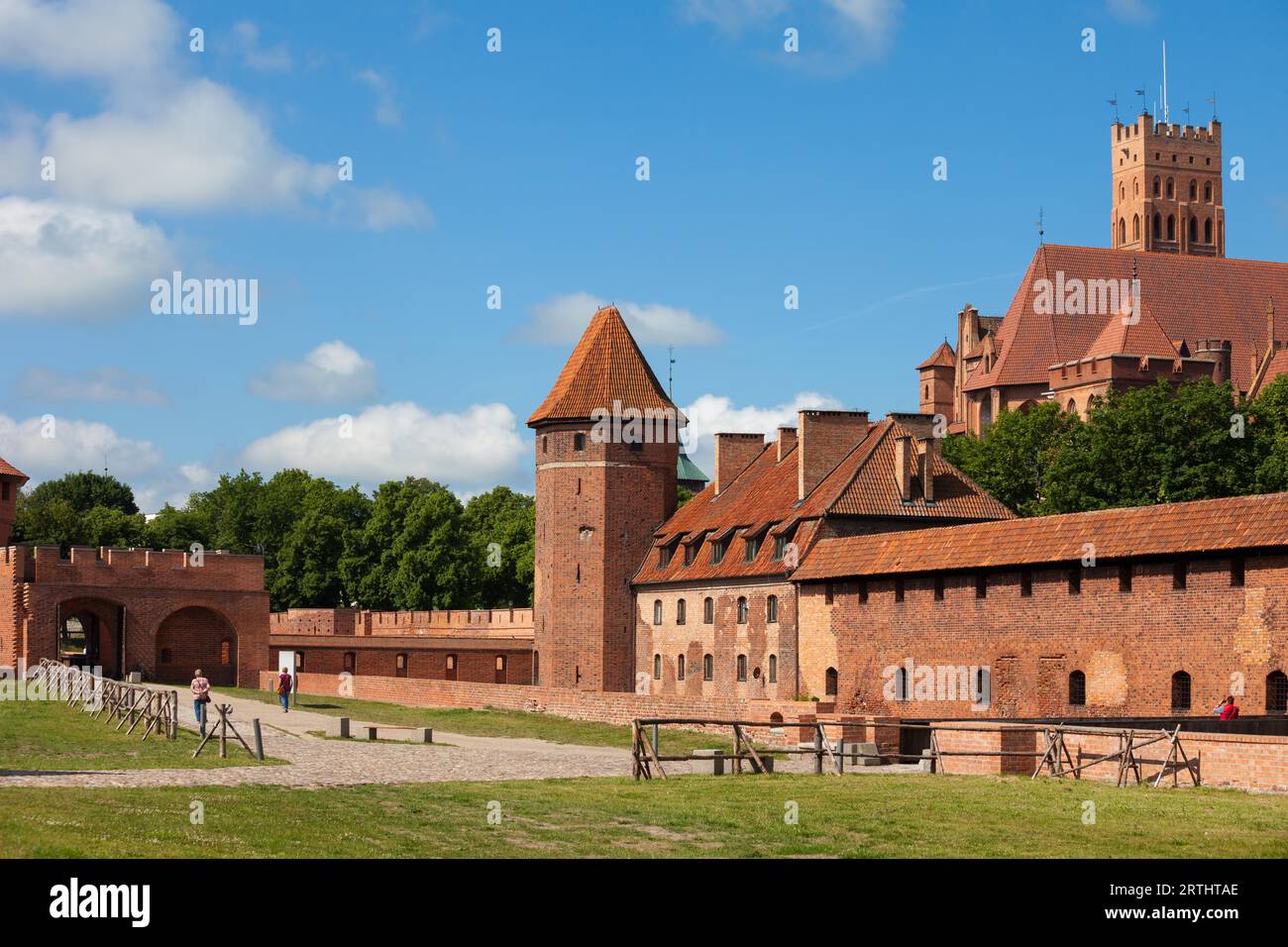 Malbork Castle in Poland, medieval fortification built by the Teutonic ...