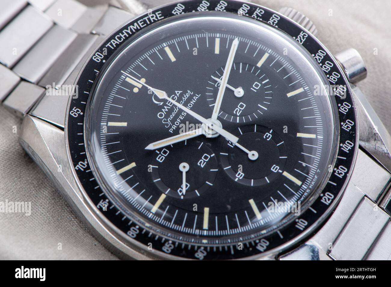 Vintage Omega Speedmaster 145.022-69 Contest Watch Stock Photo - Alamy