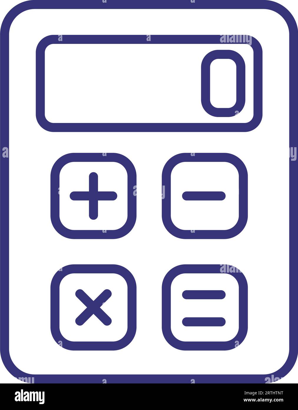 Calculator line icon Stock Vector Image & Art - Alamy