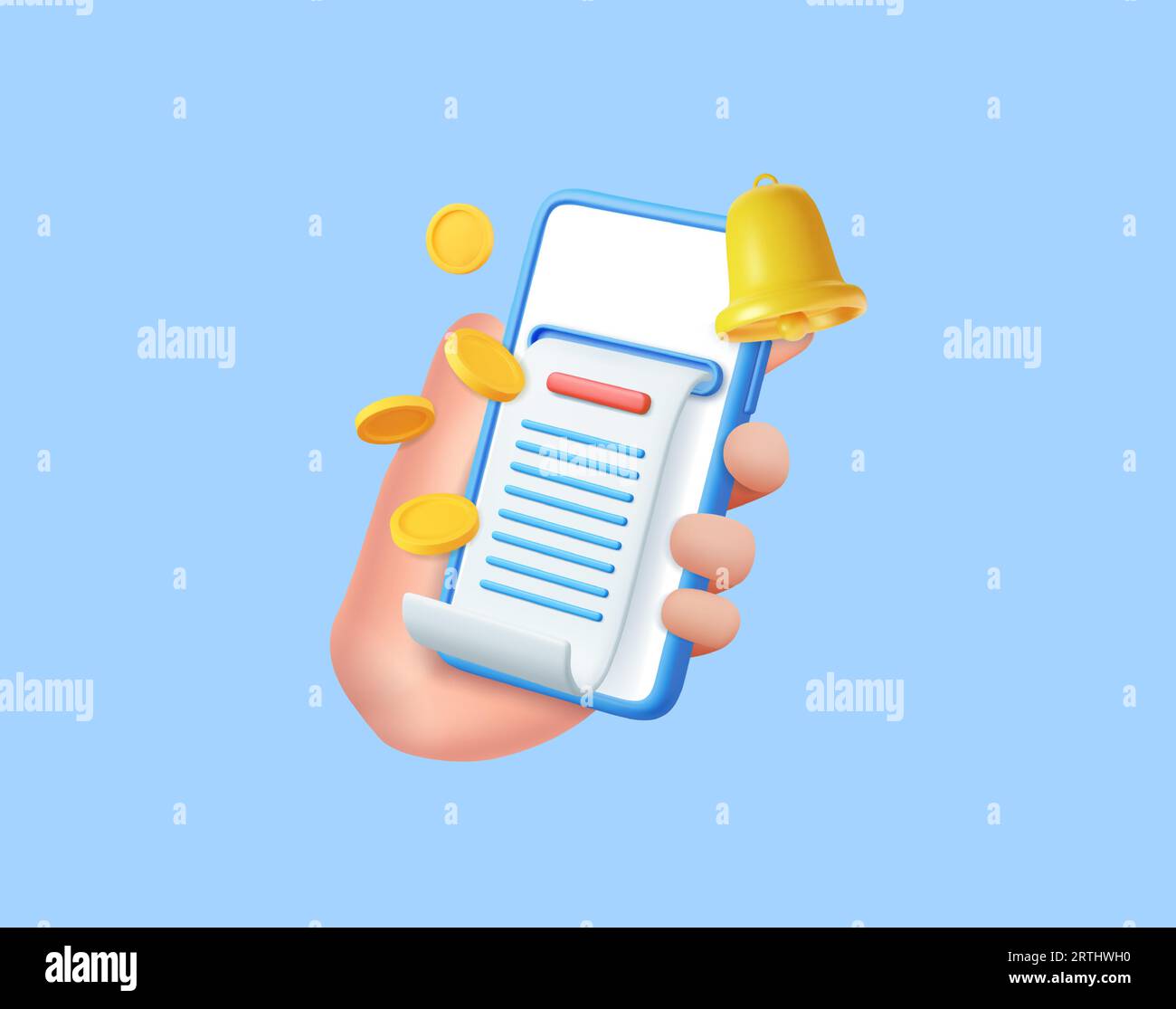 Mobile banking alert Stock Vector Images - Alamy