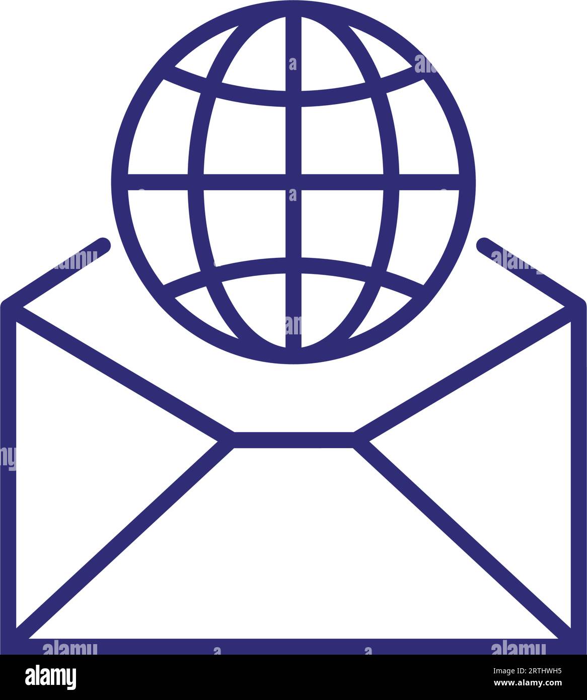 International mail line icon Stock Vector Image & Art - Alamy