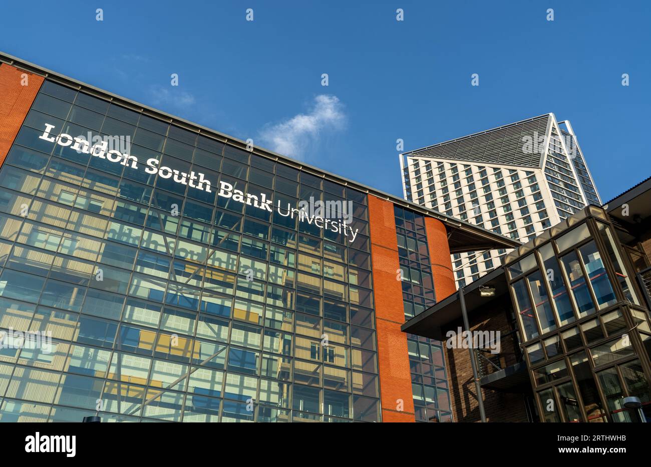 View of the London South Bank University campus in Southwark,London ...