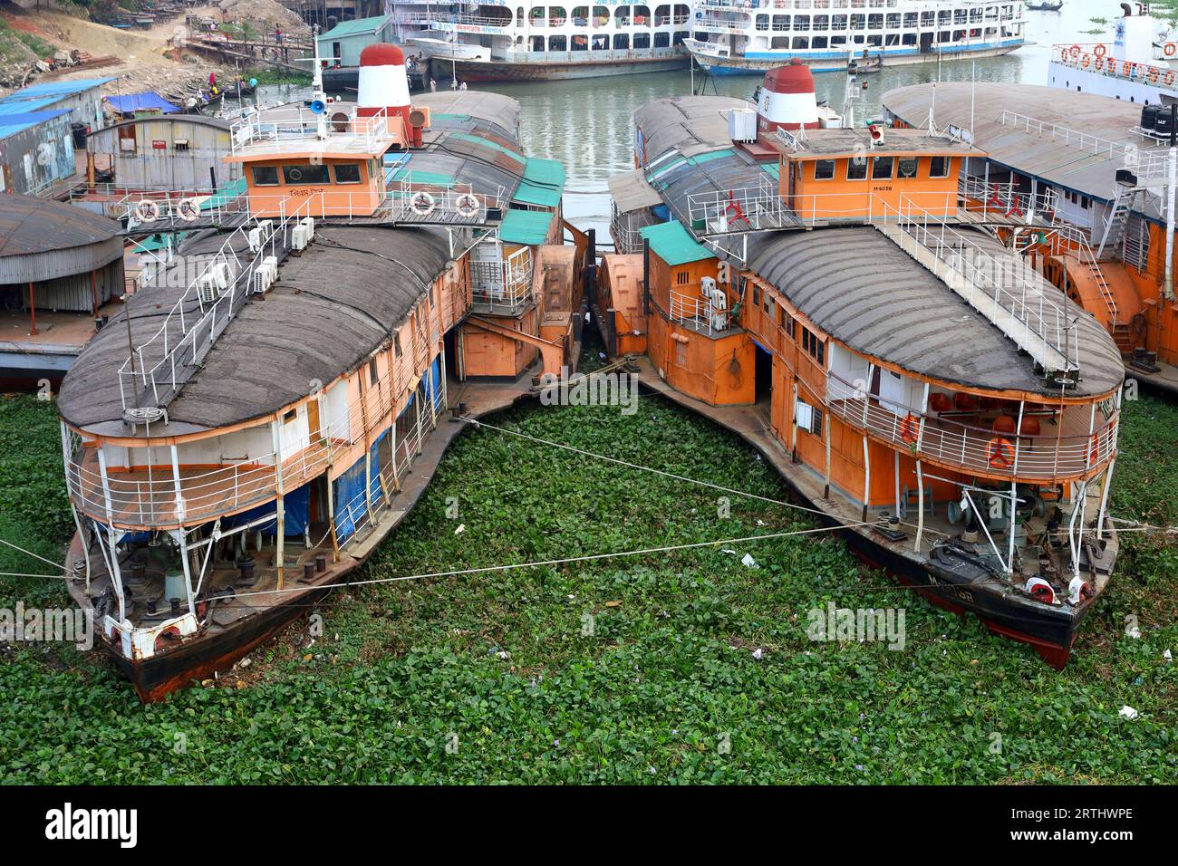 Dhaka, Bangladesh. 13th Sep, 2023. A traditional paddle steamer of ...