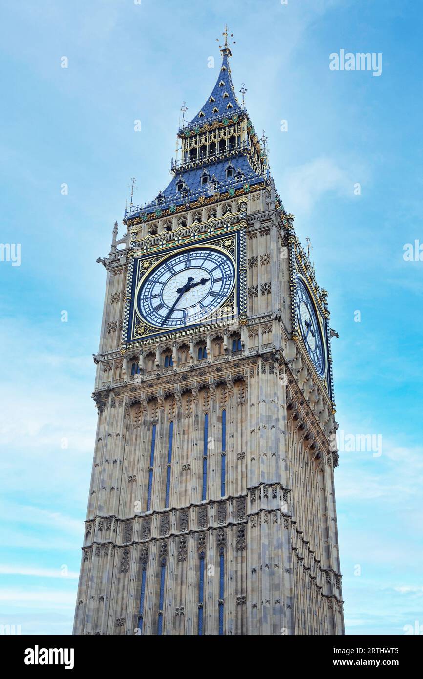 Elizabeth Clock Tower Famous Big Ben London Landmark United Kingdom ...