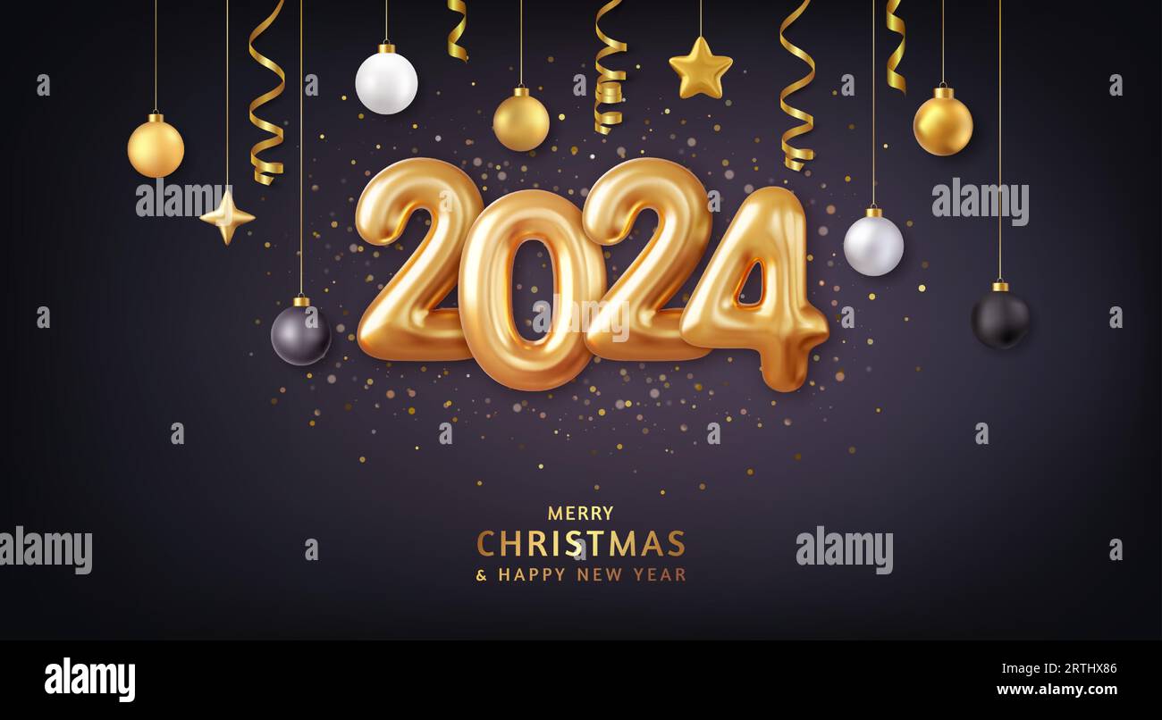 Happy new year greeting 2024 Stock Vector Images - Alamy