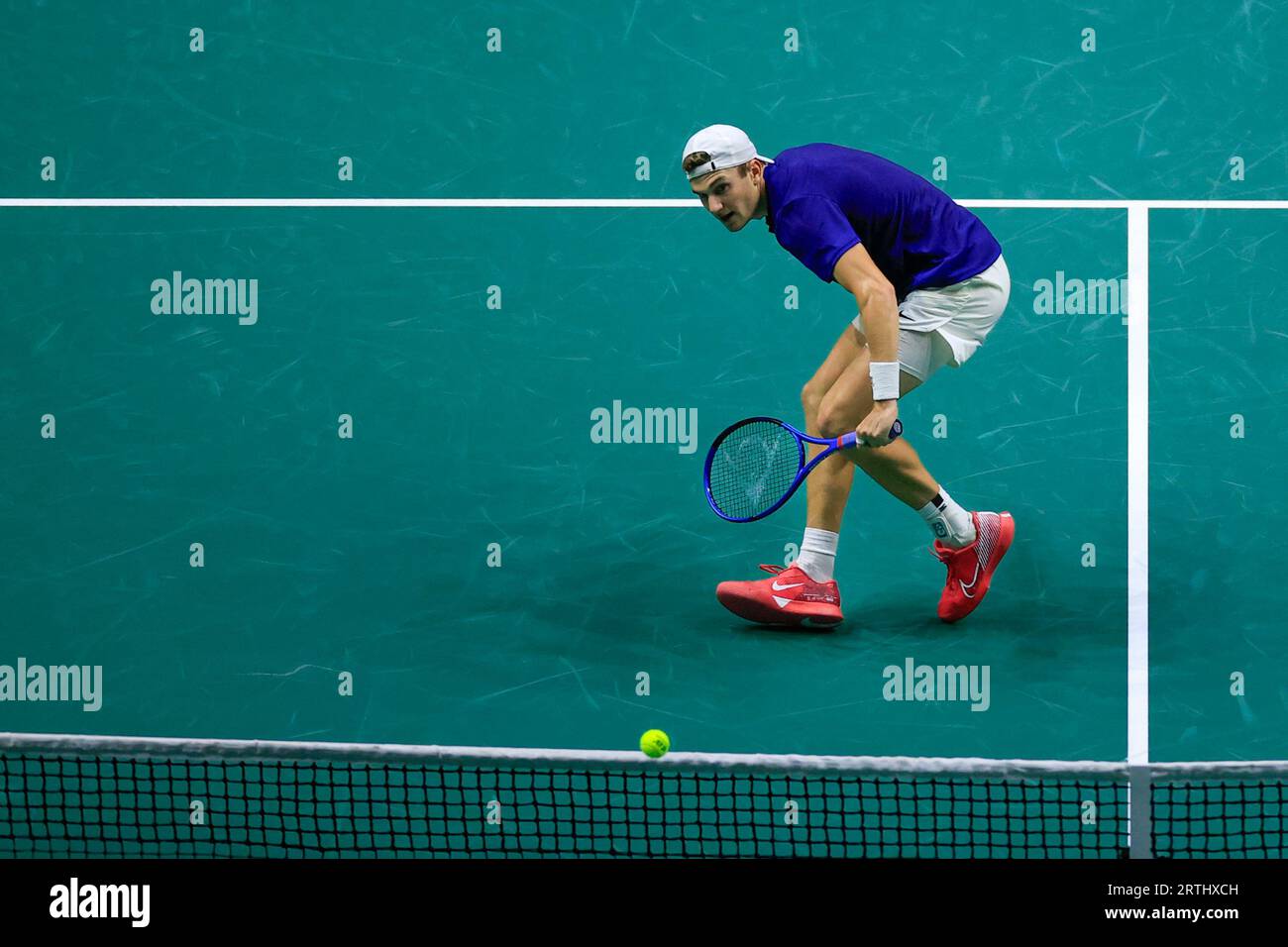 Jack Draper (GBR) in action during the Davis Cup match Great Britain vs ...