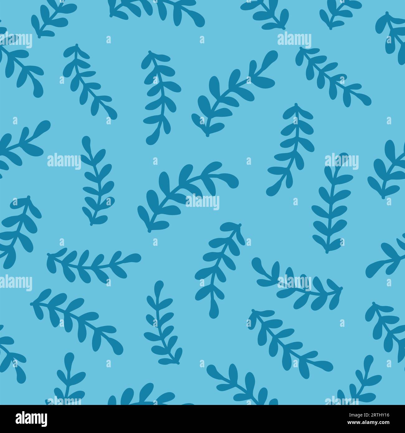 Floral seamless pattern. Branch with leaves ornamental texture ...