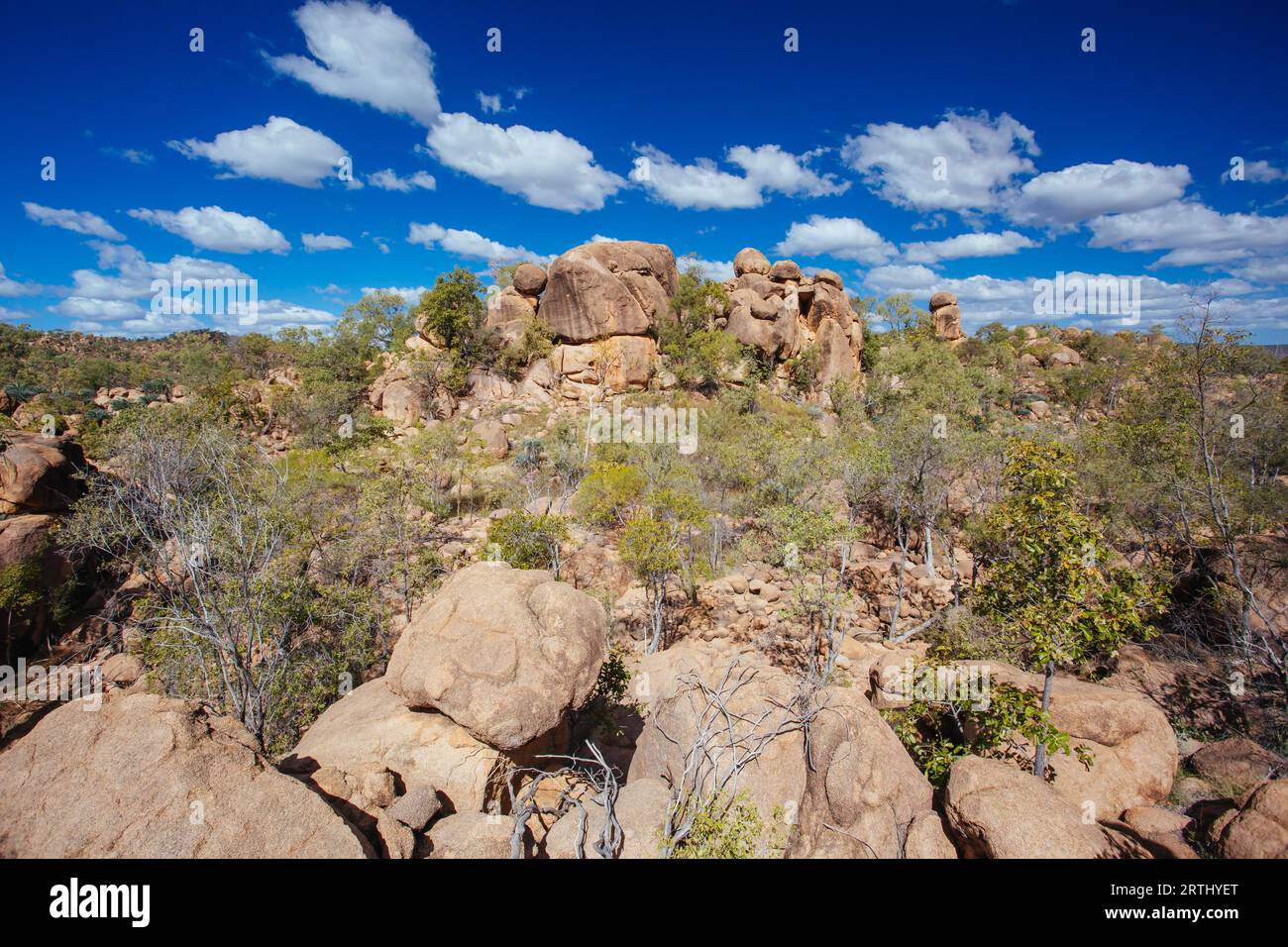 O'Brien's Creek and surrounding gem fossicking landscape near Mount ...