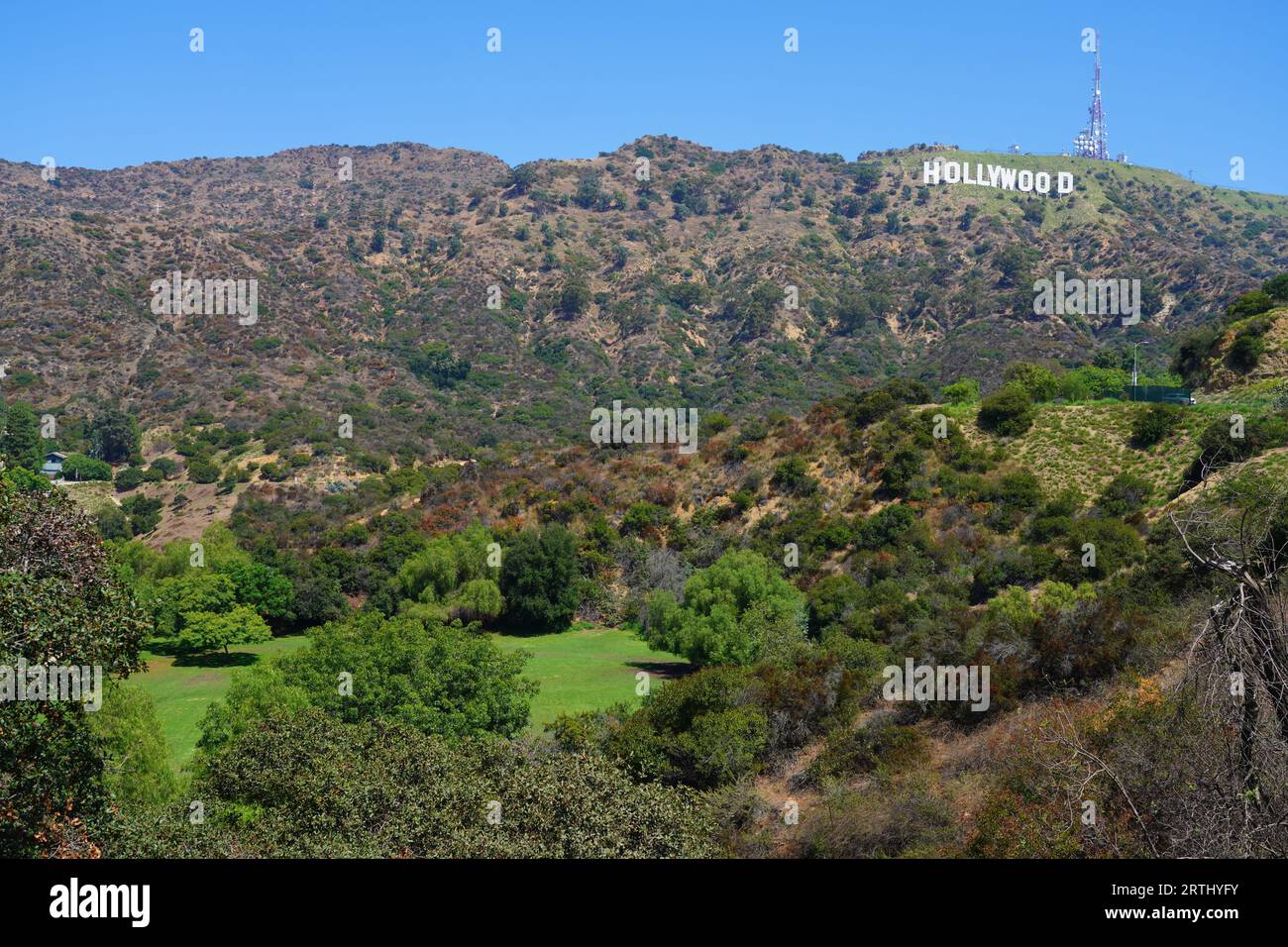 LOS ANGELES, CA -31 AUG 2023 – View of the Hollywood Sign, a Los ...