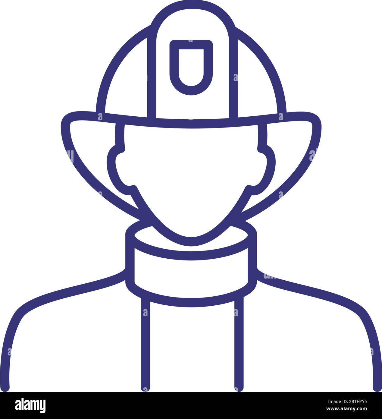 Fireman face vector Cut Out Stock Images & Pictures - Alamy