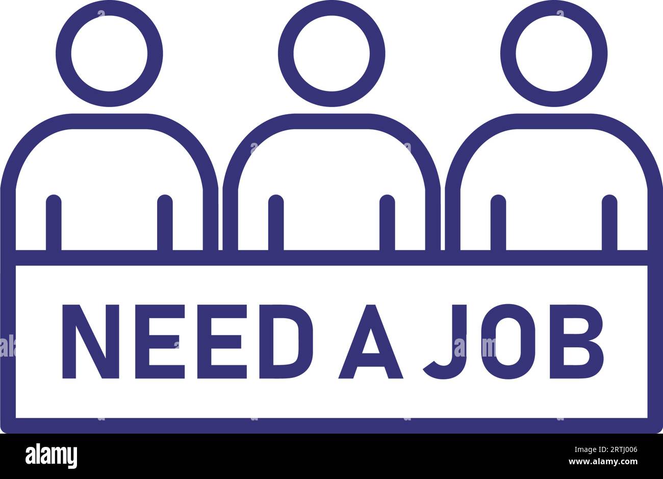 Need job line icon Stock Vector Image & Art - Alamy