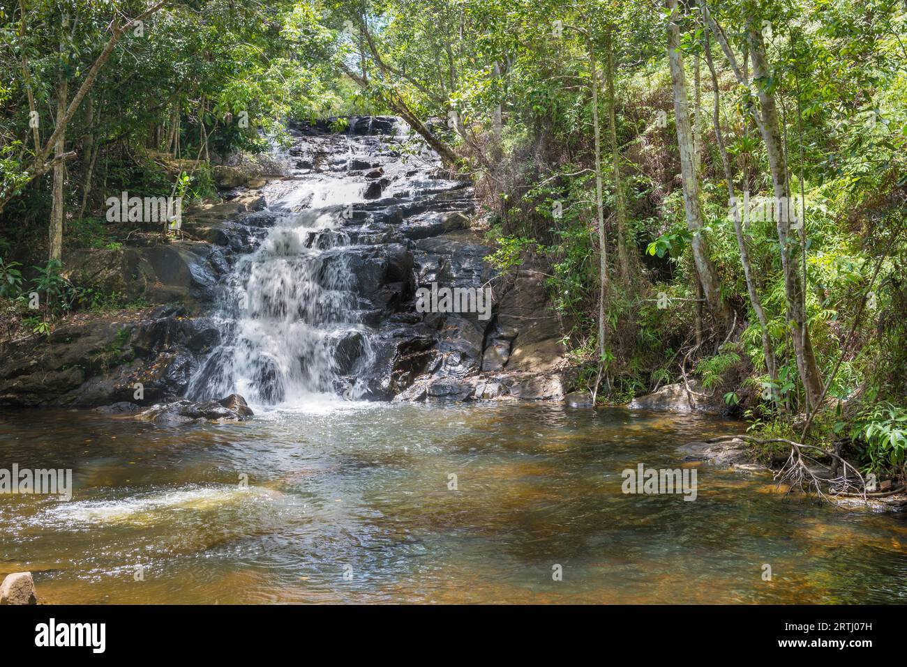 Nature with waterfall and stream in Itacare Bahia Brazil Stock Photo ...