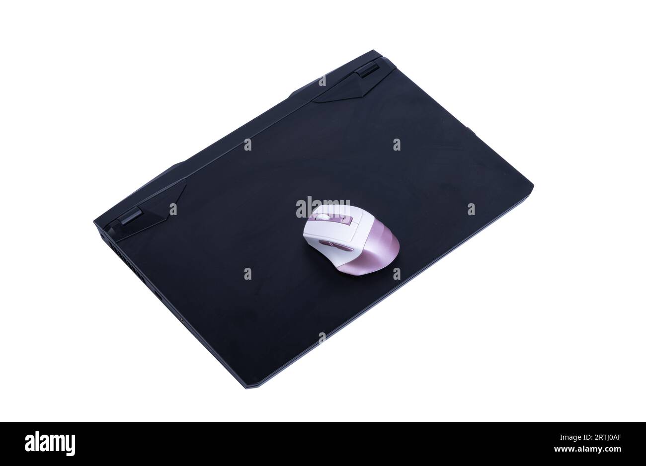 laptop isolated on white background Stock Photo - Alamy