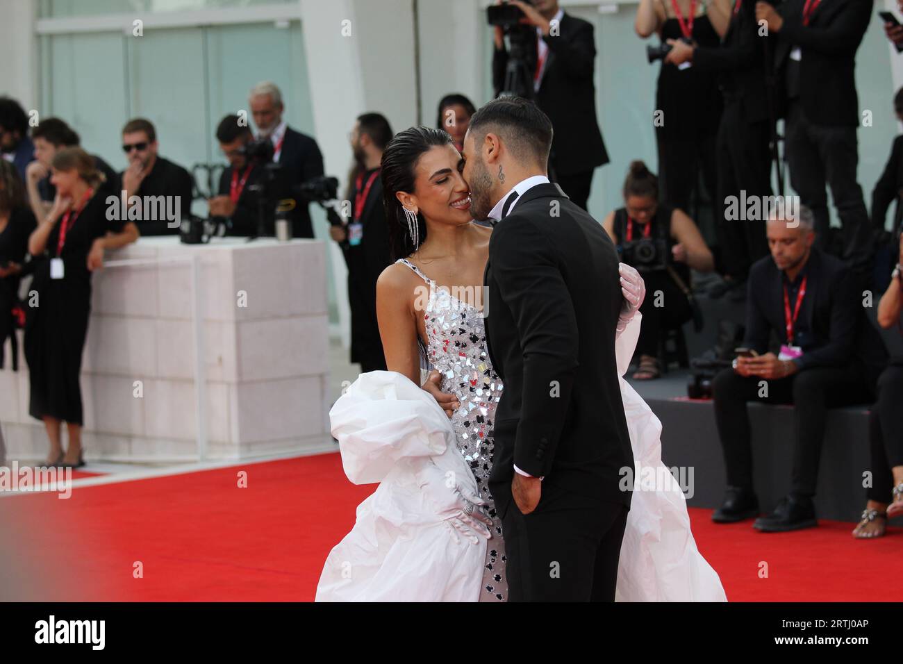 Giulia Salemi Pierpaolo Petrelli red carpet mostra del cinema di Venezia 2023 Stock Photo - Alamy