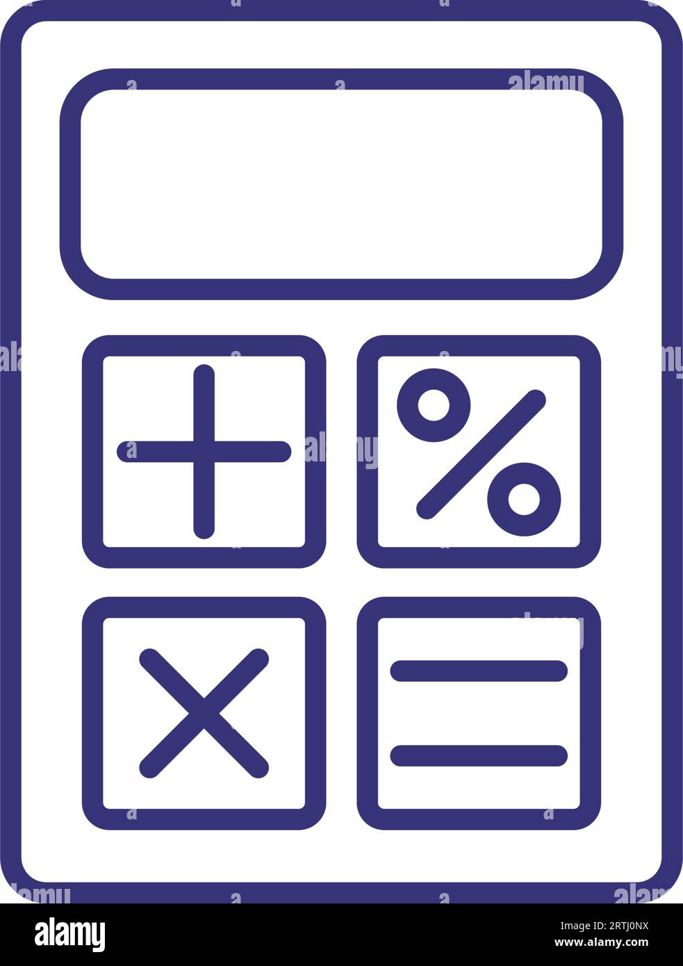Calculator minimal design Cut Out Stock Images & Pictures - Alamy
