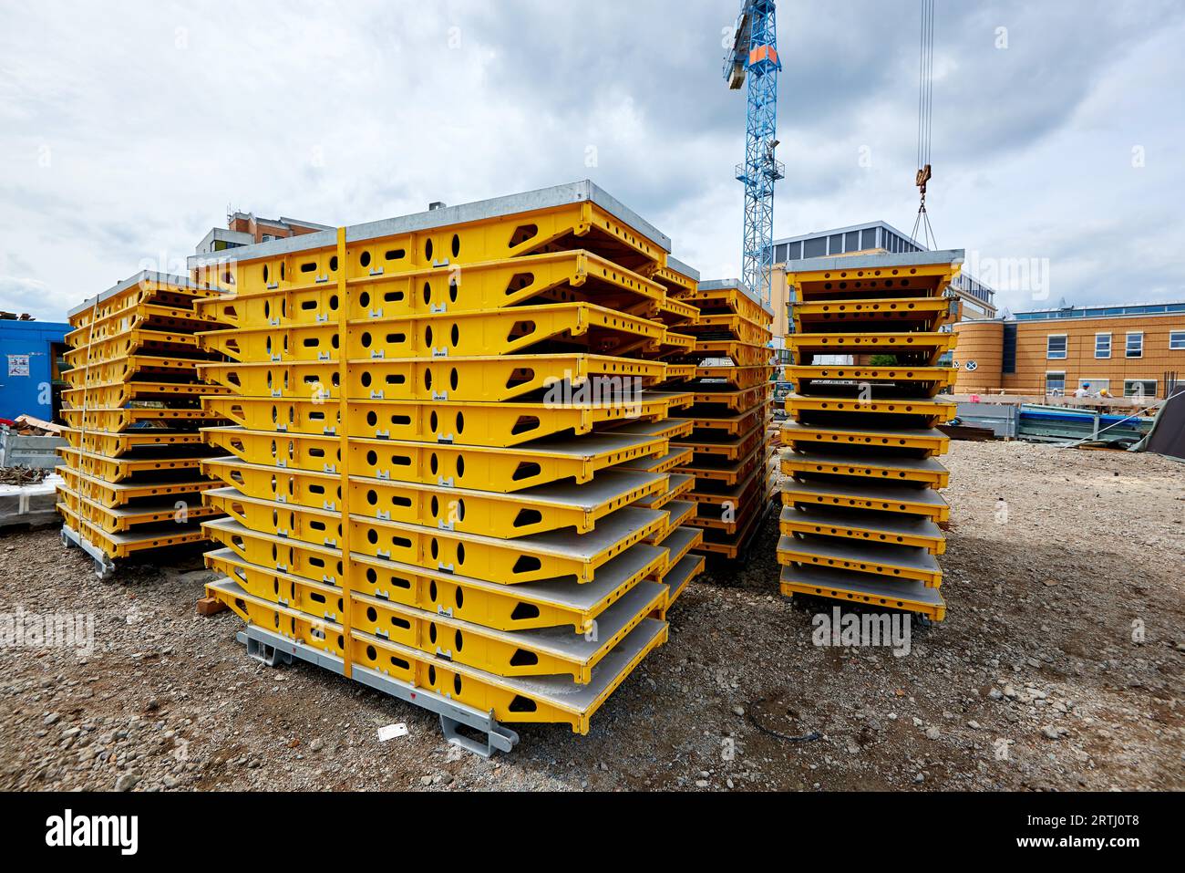 Construction site iron formwork Stock Photo - Alamy