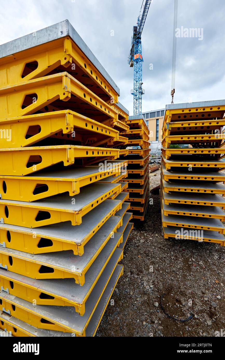 Construction site iron formwork Stock Photo - Alamy