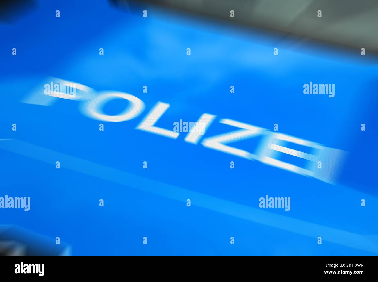 Police, police label on car Stock Photo - Alamy