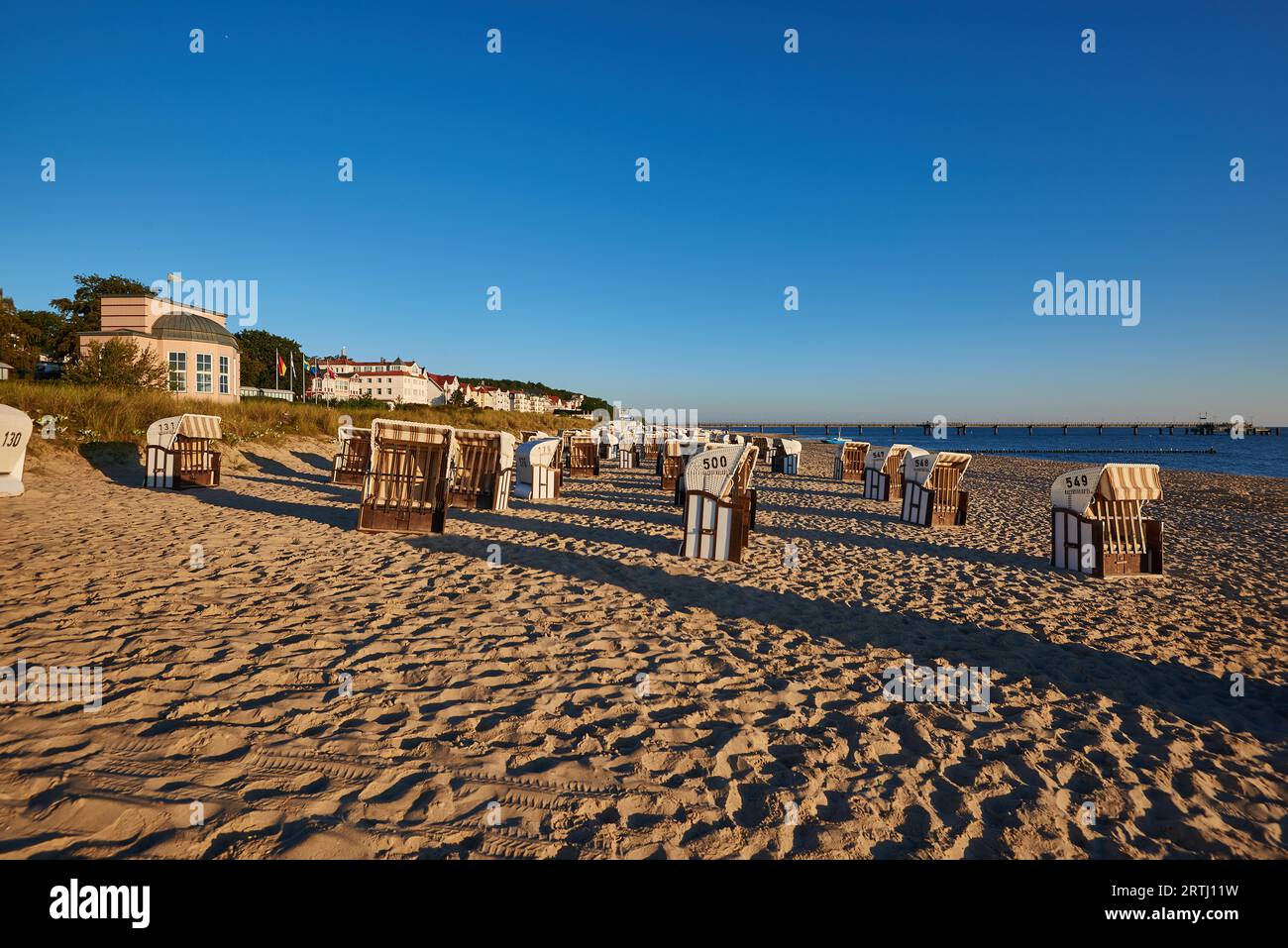 Impression of baltic town Seebad Bansin on Usedom Stock Photo - Alamy