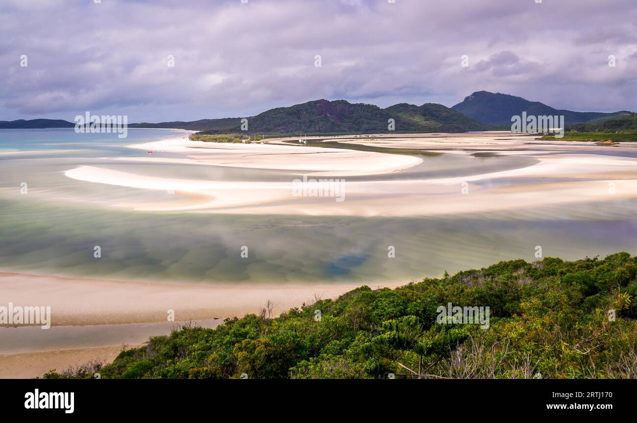 Aerial view beautiful whitehaven beach hi-res stock photography and ...