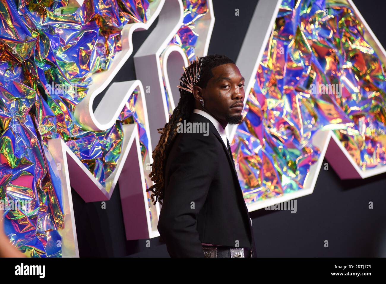 New Jersey, USA. 12th Sep, 2023. Offset walking on the red carpet at the 2023 MTV Video Music ...