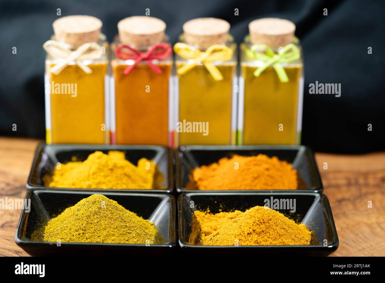 different kinds of Turmeric Curcuma longa curry mix Stock Photo - Alamy