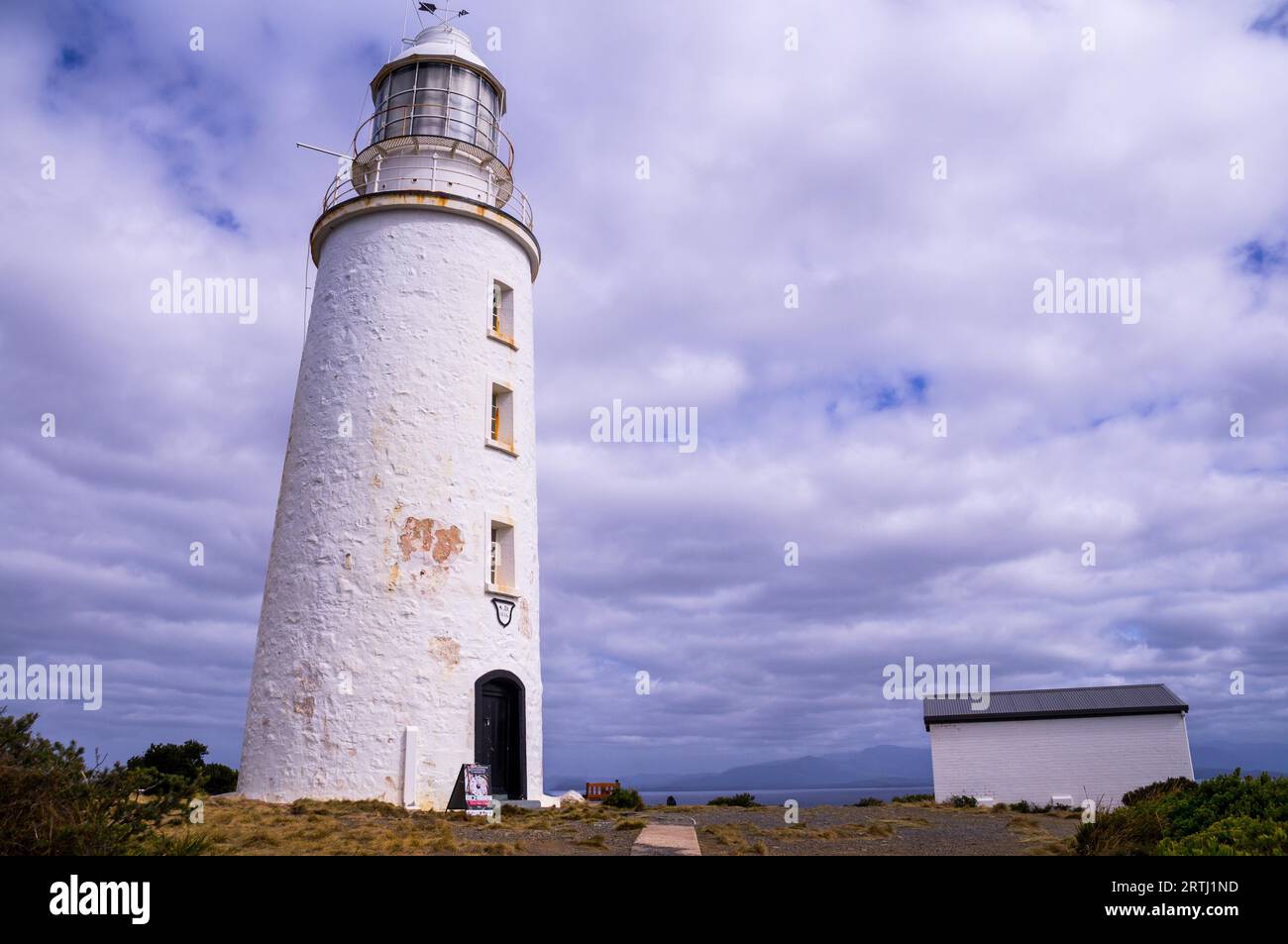 Historic Cape Bruny Lighthouse on a cloudy day in South Bruny Island ... Historic Cape Bruny Lighthouse on a cloudy day in South Bruny Island ...