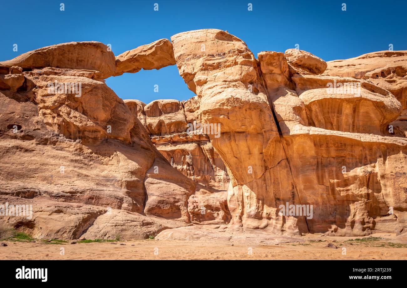Um Fruth Rock Bridge is the most popular sight in Wadi Rum desert ...
