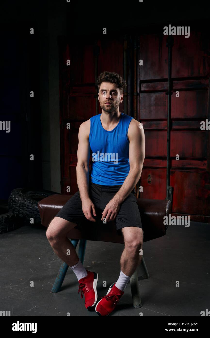 Sport bench hi-res stock photography and images - Alamy