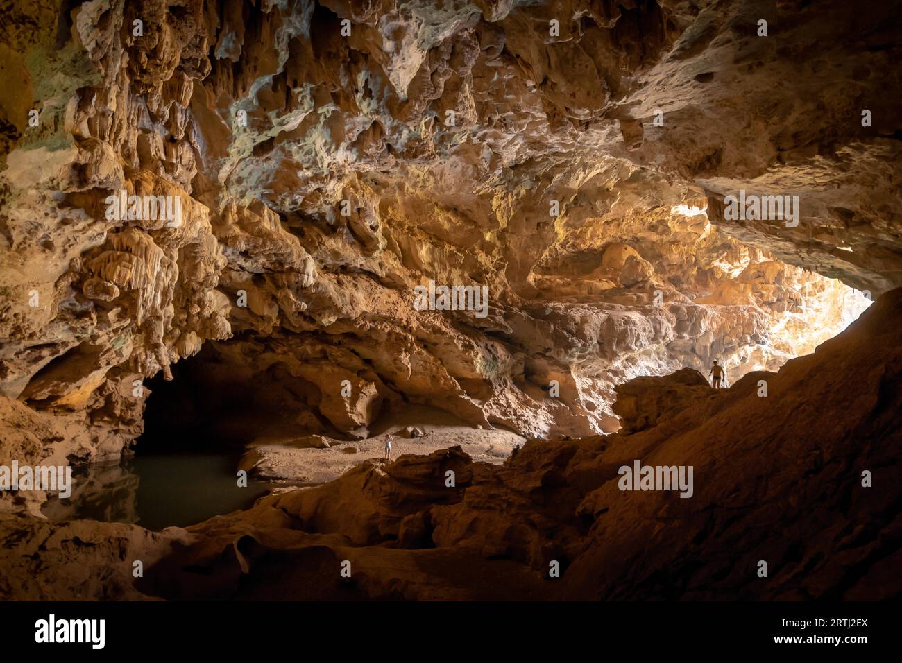 Cave entrance at Xieng Liap cave and spring water, Thakhek loop, Laos ...