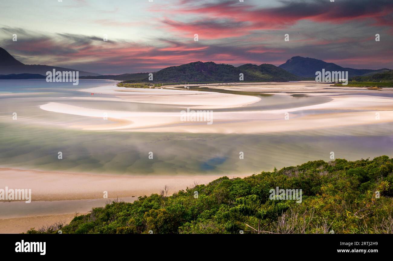 Aerial view whitehaven beach from hi-res stock photography and images ...
