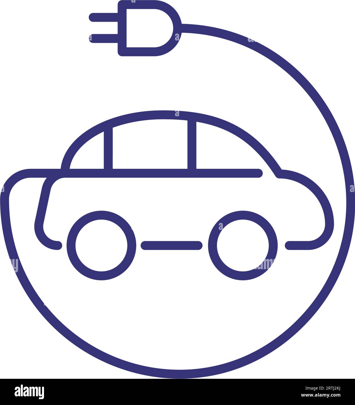 Electric car line icon Stock Vector Image & Art - Alamy